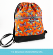 The Begonia Drawstring Backpack - PDF Sewing Pattern – Blue Calla Patterns