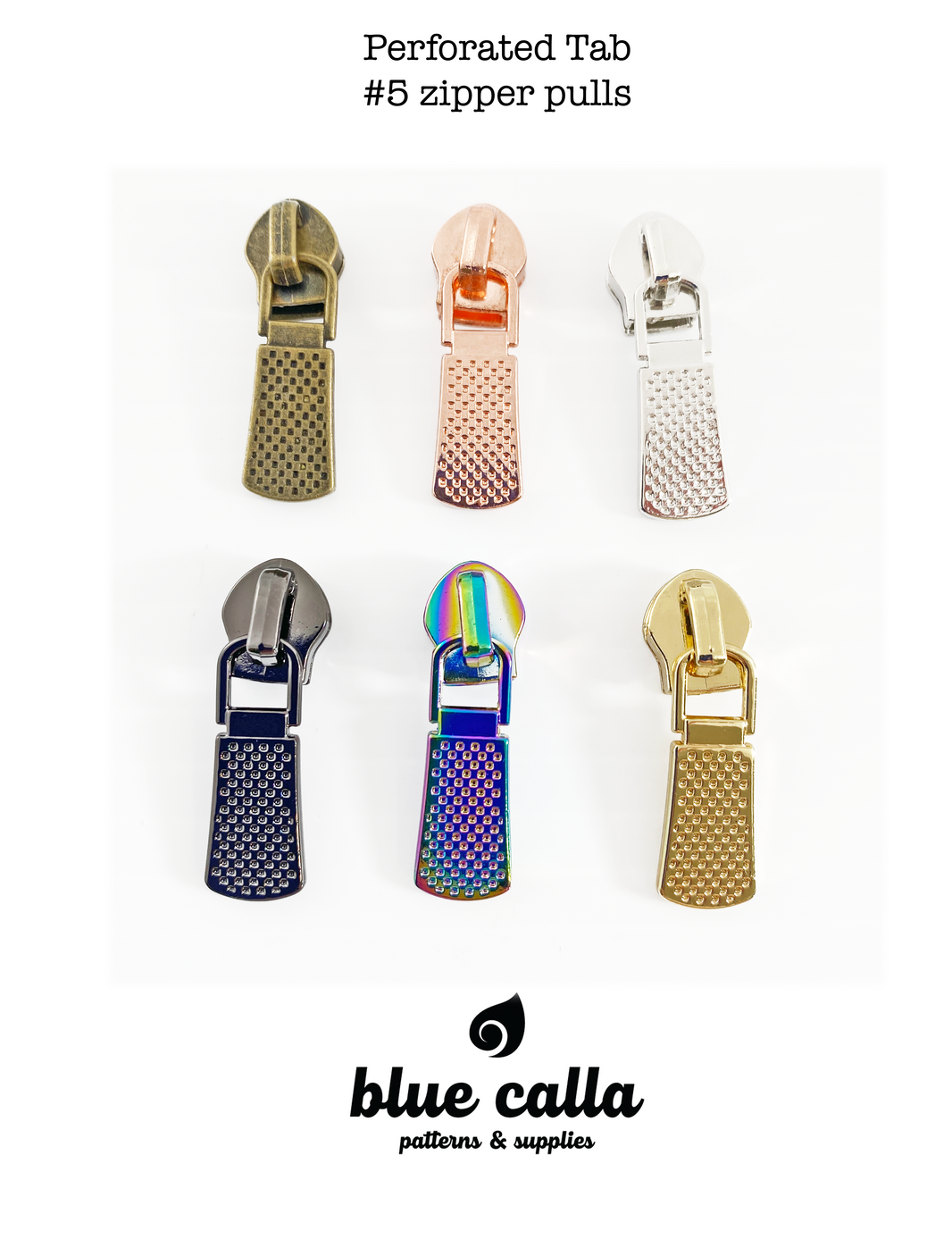 Zipper Pulls – Blue Calla Patterns